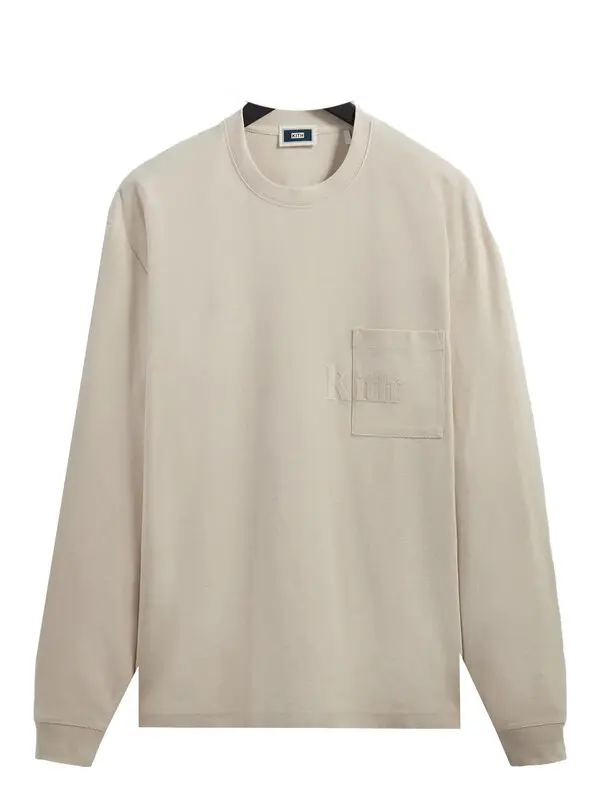 Kith Long Sleeve Quinn Tee Shirt - Sediment