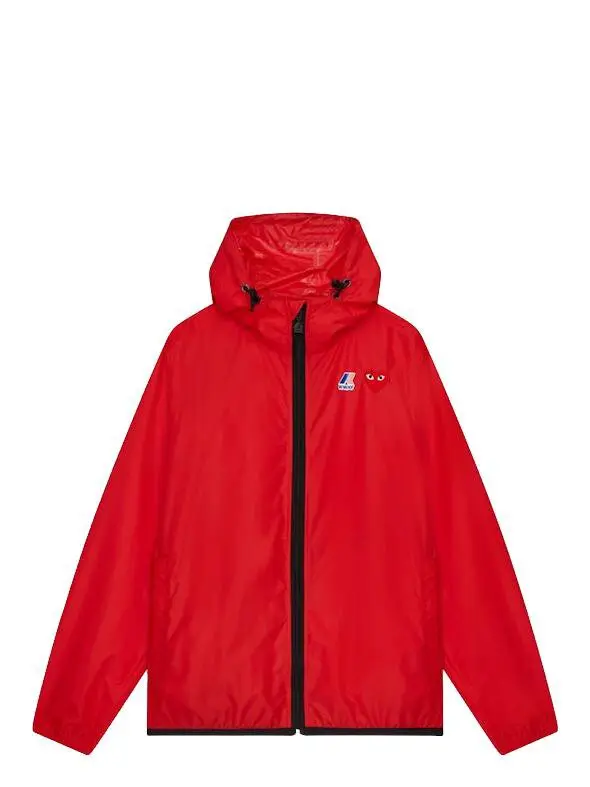Play Comme Des Garcon X Kway Claude Fullzip Jacket - Red