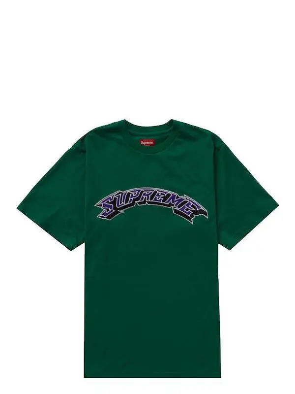 Supreme Appliqué Arc Short Sleeve Top - Green