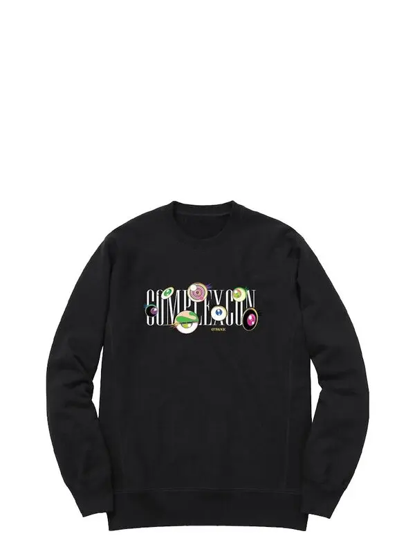 TAKASHI MURAKAMI Eyes Crewneck Sweatshirt - Black