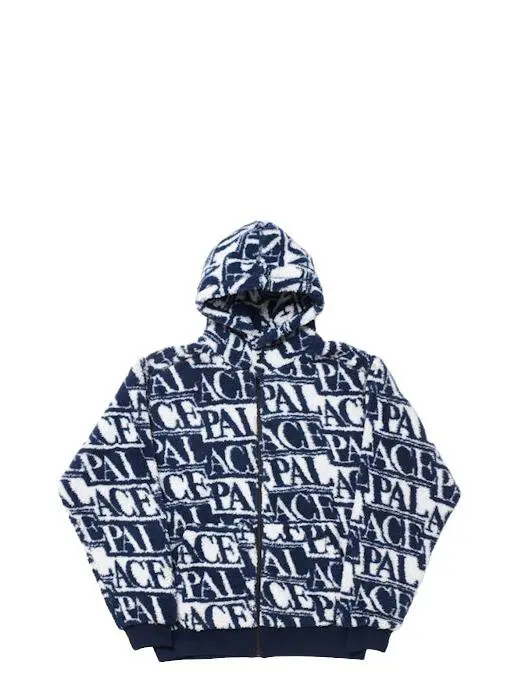 PALACE Jard Fleece Jacket - Navy/white