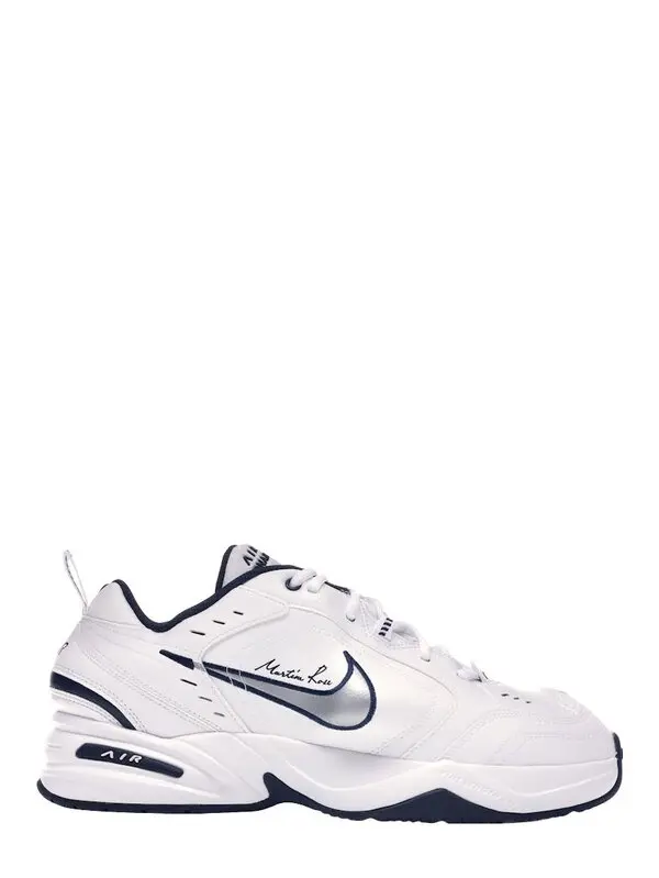 Nike Monarch Iv Martine Rose Sneakers - White/metallic Silver/midnight Navy Blue