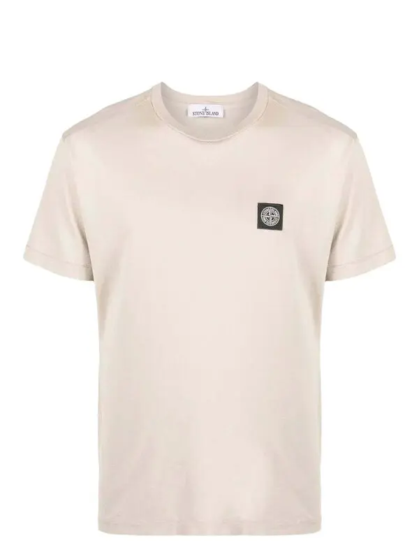 Stone Island Logo T-shirt - Beige