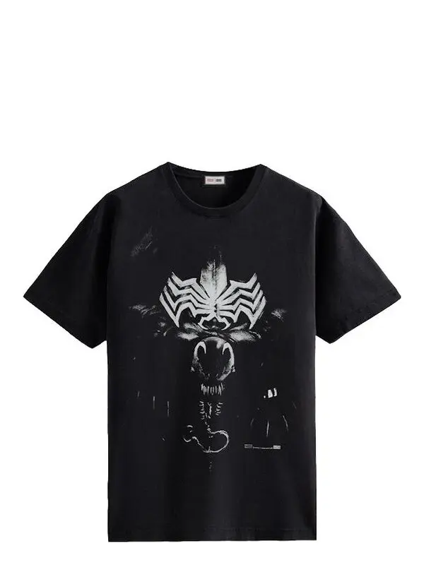 Kith Marvel Spiderman Venom Vintage Tee Shirt - Black