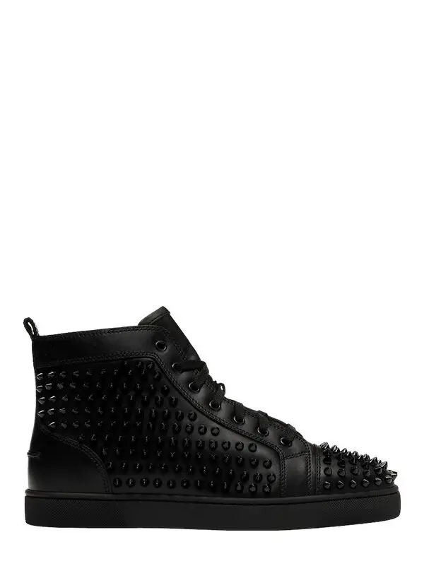 CHRISTIAN LOUBOUTIN Spiked High-top Sneakers - Black