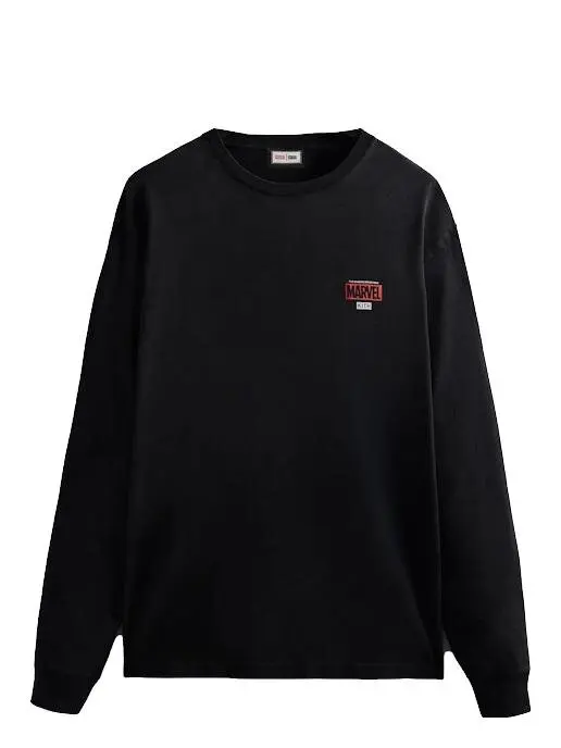 Kith Marvel Spiderman Timeline Long Sleeve Tee Shirt - Black