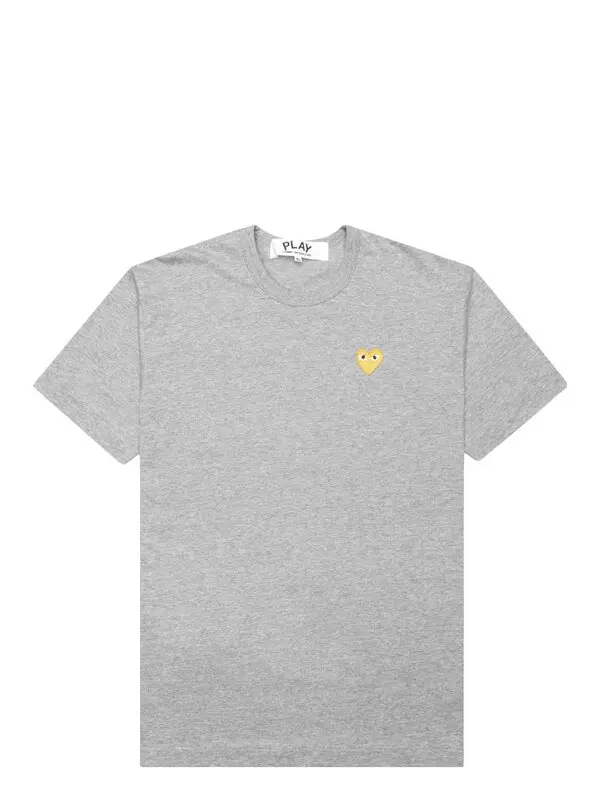Play Comme Des Garcon Gold Heart T-shirt - Grey