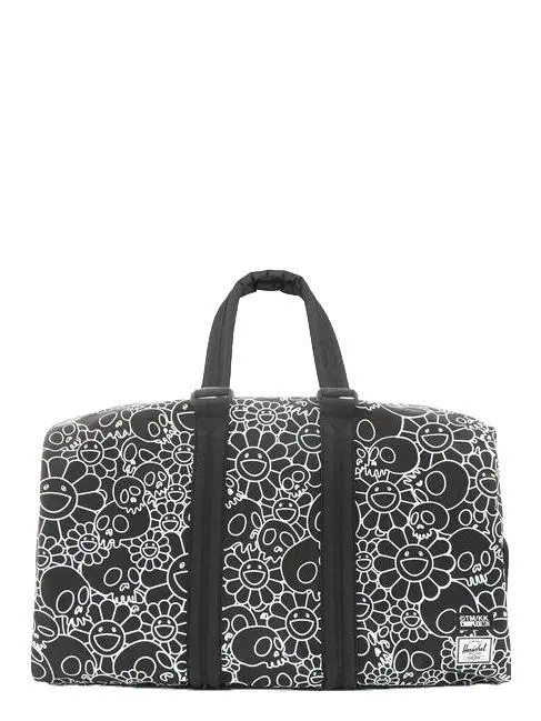 TAKASHI MURAKAMI Skull & Flower Duffle - Black
