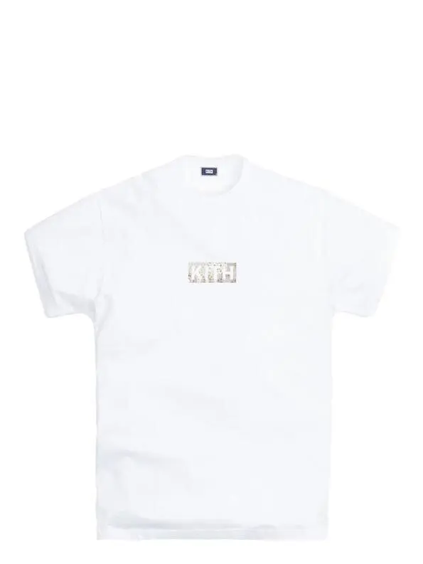 Kith Mauve Tile Classic Logo Tee Shirt - White