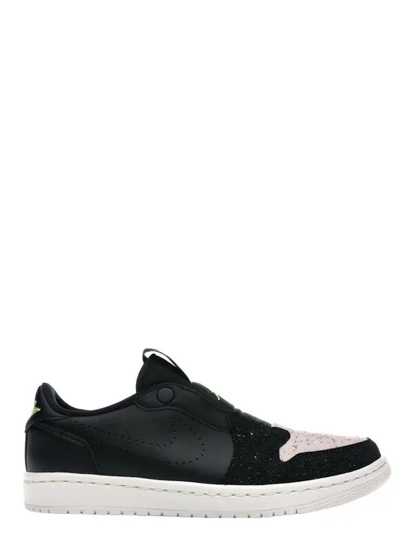 JORDAN 1 Retro Low Slip-on Sneakers - Black/volt/phantom