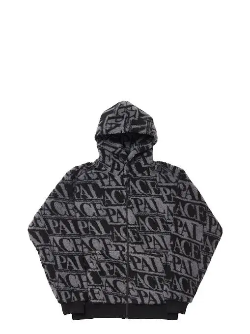 PALACE Jard Fleece Jacket - Black/grey