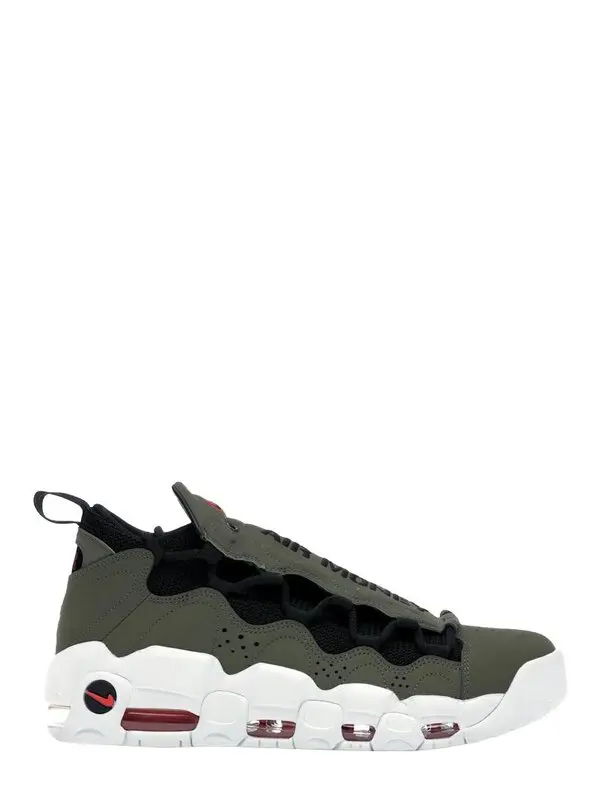 Nike Air More Money Sneakers - Medium Olive/habanero Red/summit White