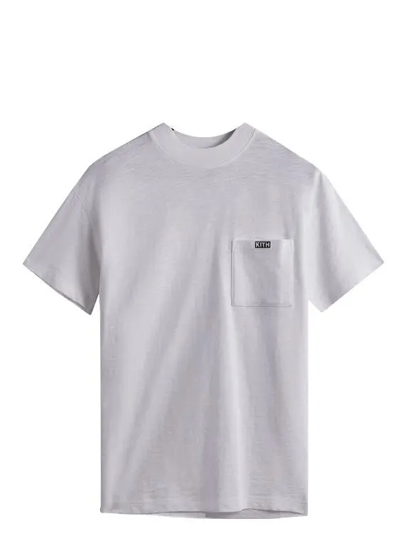 Kith Mock Neck Jfk Pocket Tee Shirt - White