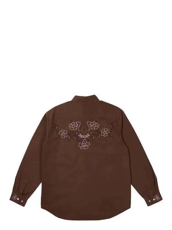 PALACE Flexus Shirt - Nice Brown