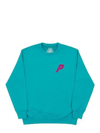 PALACE Flocka P Crew - Sea Green/pink