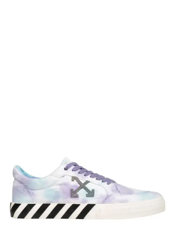 Off-White Low Vulc Tie Dye Sneakers - Purple/white