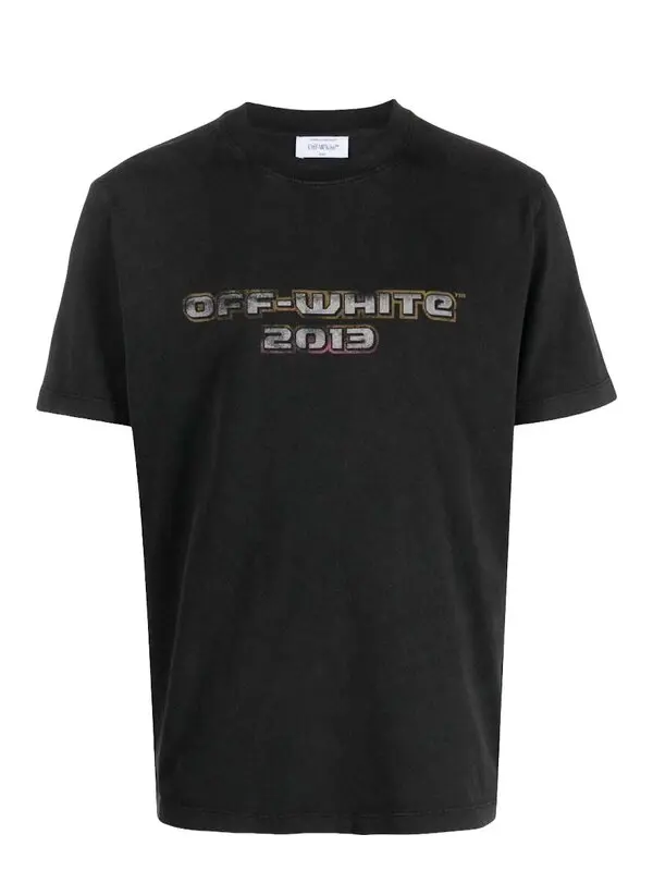 Off-White Logoprint Cotton T-shirt - Black