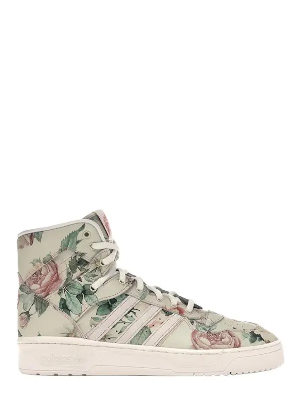 Adidas Rivalry Hi Eric Emanuel Floral Sneakers - Off White/raw Pink/running White