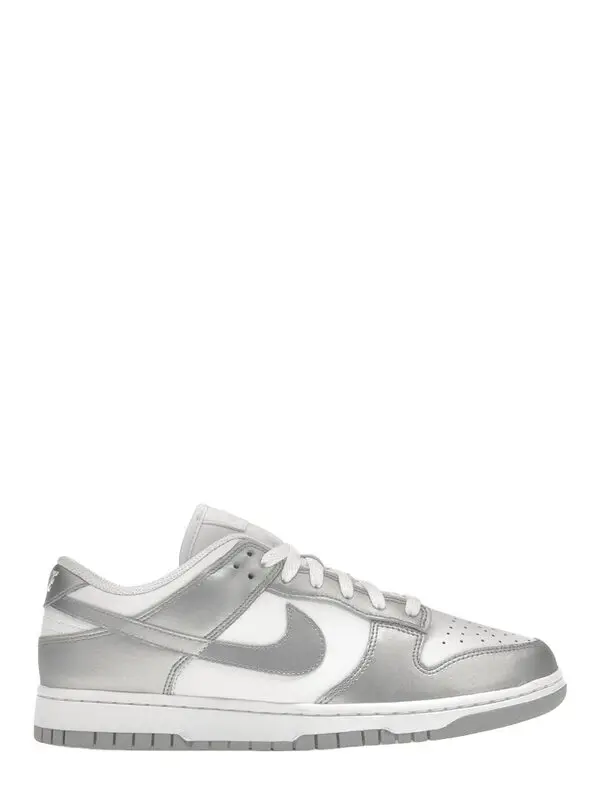 Nike Dunk Low Metallic Silver - White/metallic Silver/blue Joy