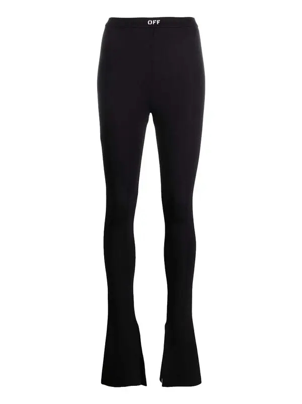 Off-White Flared Highwaist Leggings - Black