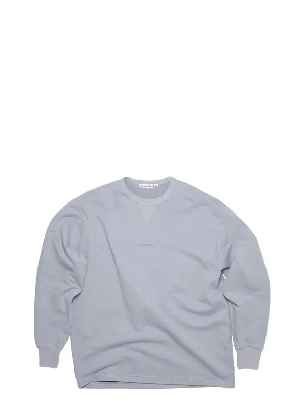Acne Studios Logo Crewneck Sweatshirt - Steel Grey