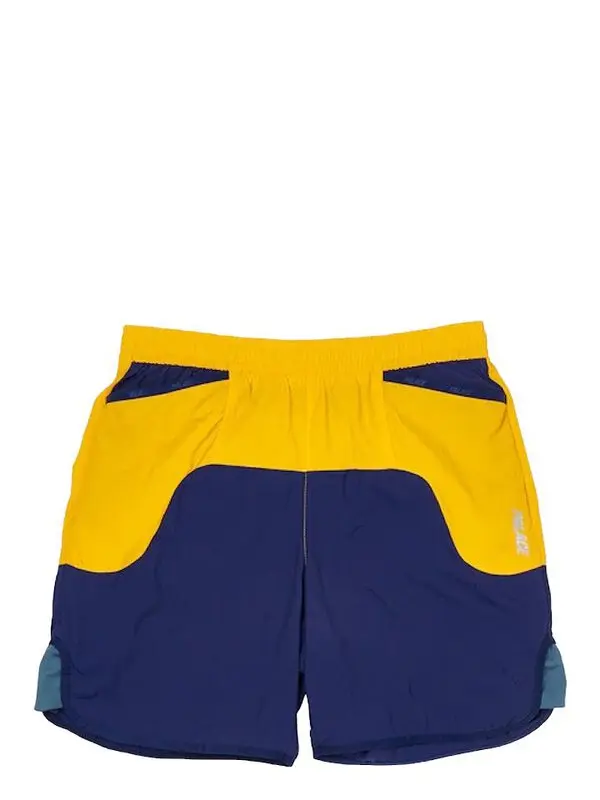 PALACE Front Runner Shorts - Navy Blue/yellow