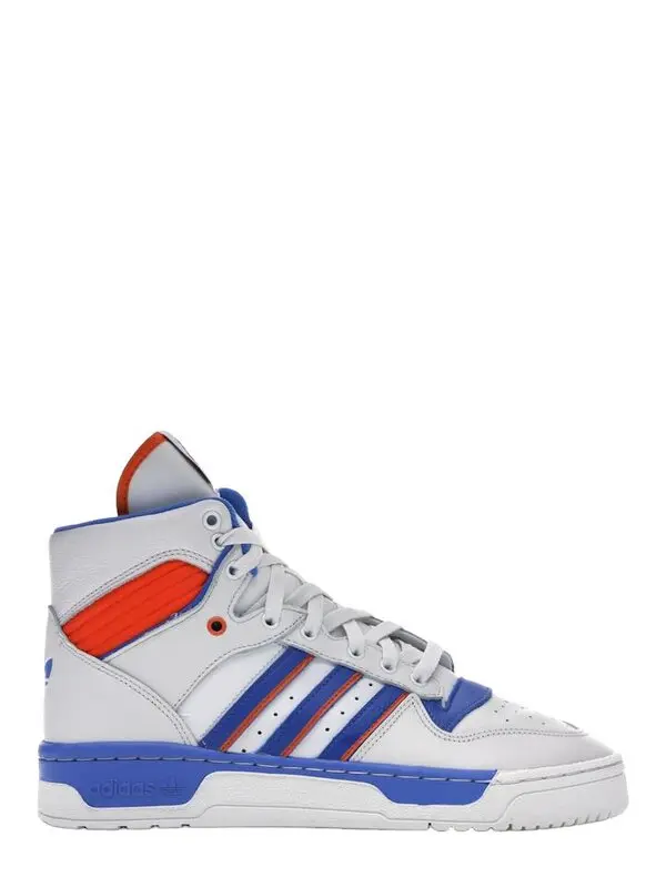 Adidas Rivalry Hi Knicks Sneakers - White/orange/royal