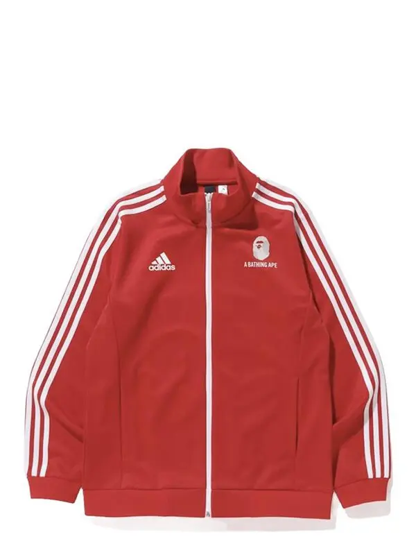 A BATHING APE X Adidas World Cup 2018 Winning Collection Track Jacket - Red