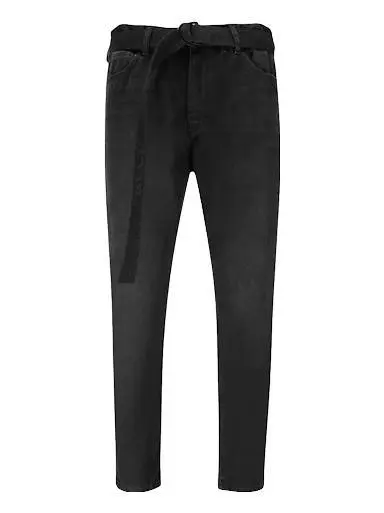 Off-White Low Crotch Slim Fit Denim Jeans - Black