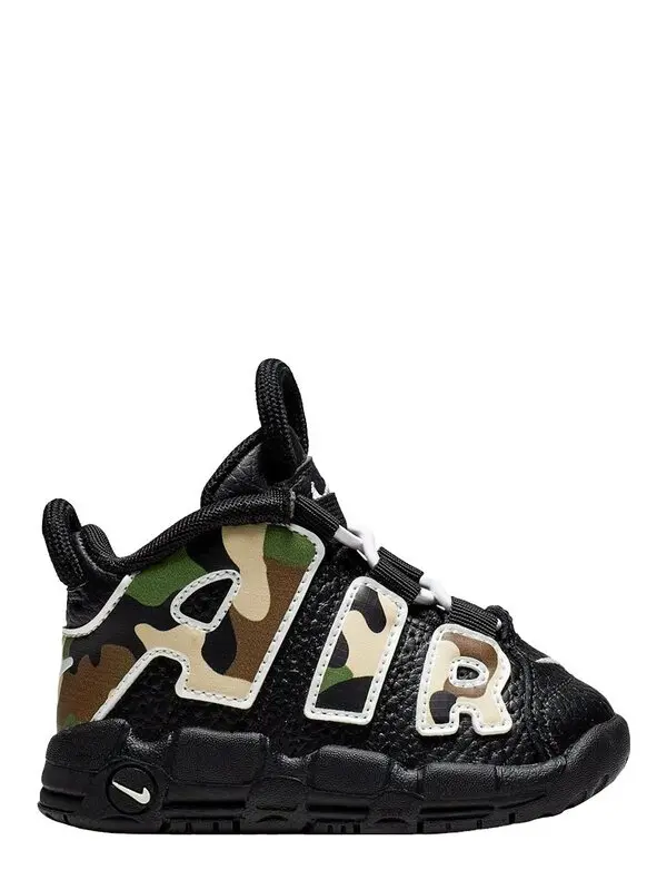 Nike Air More Uptempo 96 Camo Sneakers - Black/sail/light British Tan