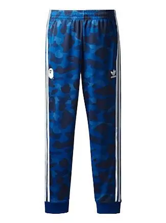 A BATHING APE X Adidas Adicolor Track Pants - Blue