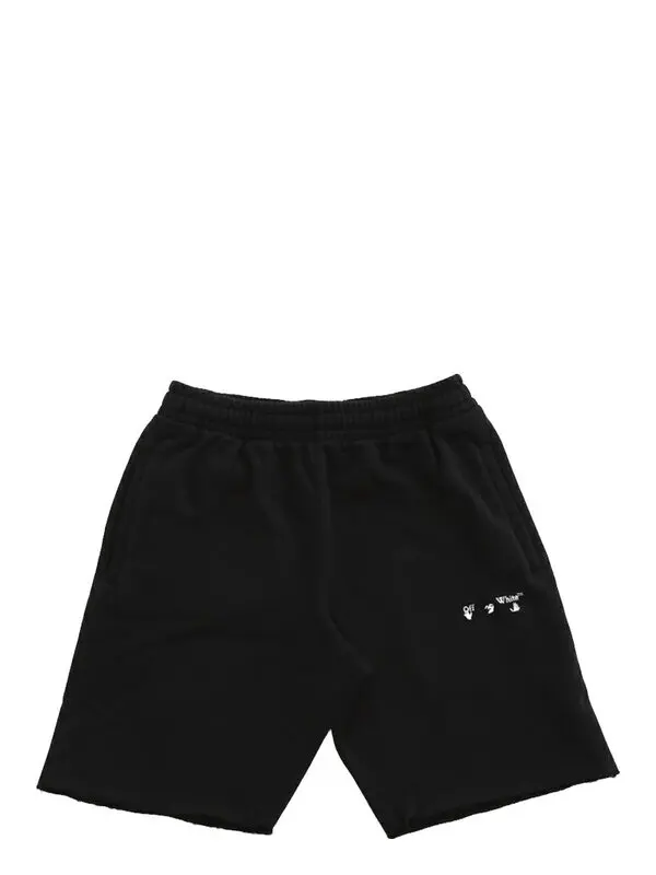Off-White Logo Sweat Shorts - Black/white