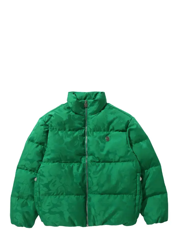 BAPE Tonal Camo Puffer Down Jacket - Green