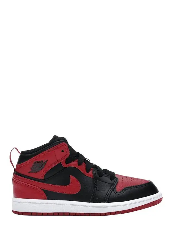JORDAN Mid Banned Sneakers - Black/university Red