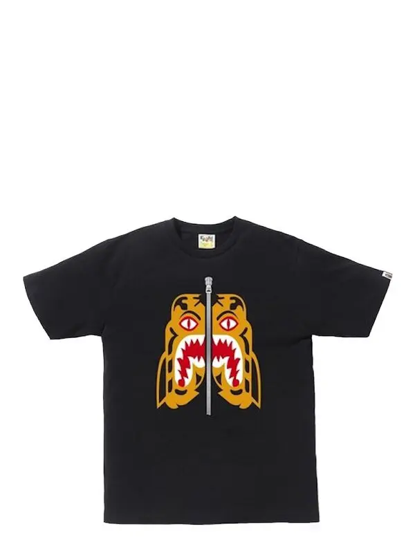 A BATHING APE Tiger Tee Shirt - Black
