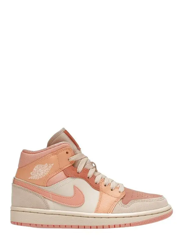 JORDAN 1 Mid Sneakers - Atomic Orange/apricot Agate/terra Blush