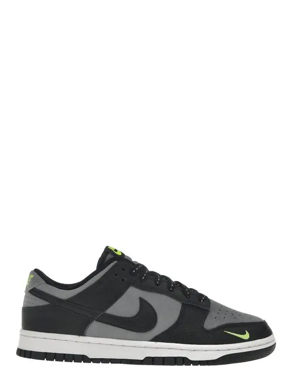 Nike Dunk Low Black Mini Swoosh - Cool Grey/volt/reflect Silver