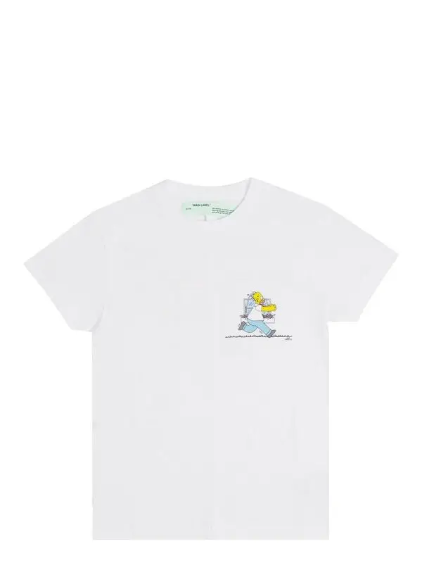 Off-White Off Homer And Bart T-shirt - White