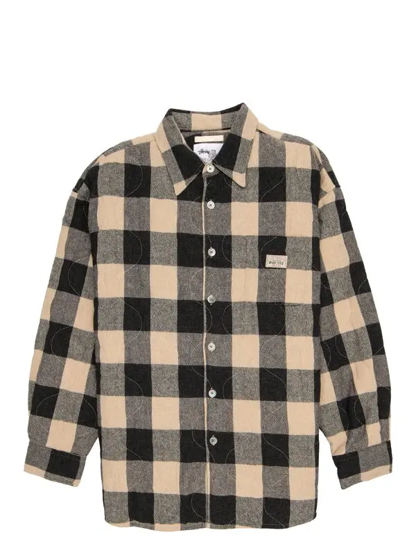StÜssy X Our Legacy Work Shop Borrowed Jacket - Grey/beige Check