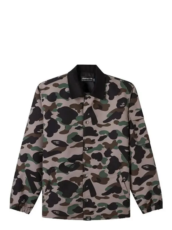 BAPE X A.p.c. Camo Coach Jacket - Beige