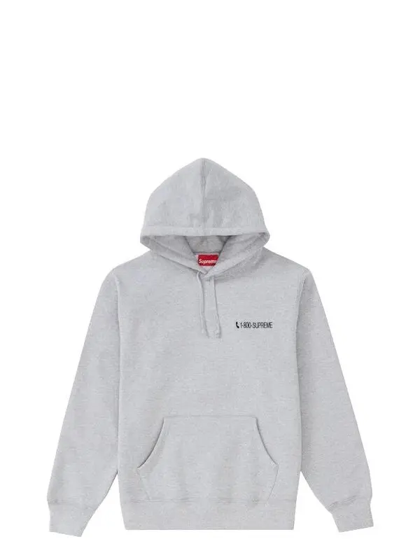 Supreme 1800 Hooded Sweatshirt - Heather Grey