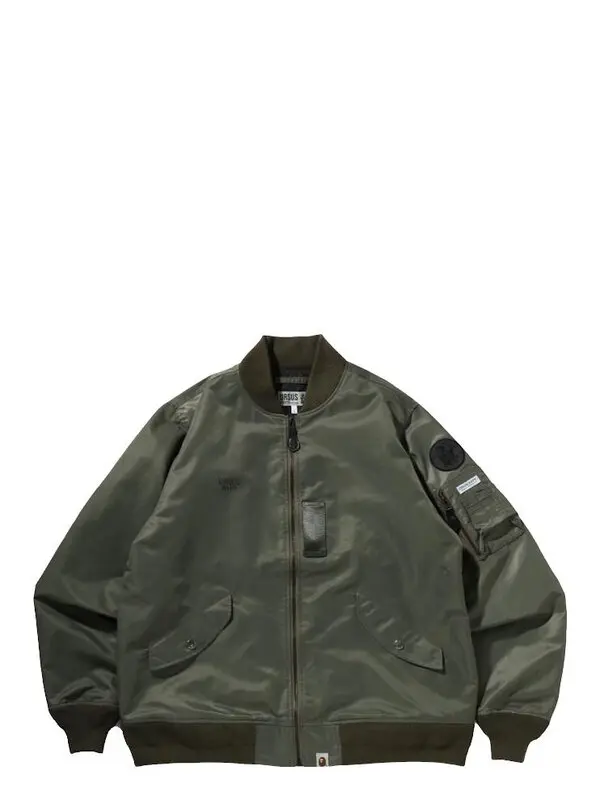 A BATHING APE Ursus Nylon Loose Fit Ma1 - Olivedrab Green