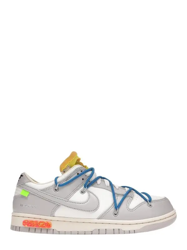 Nike Dunk Low Off White Lot Sneakers - Sail/neutral Grey/battle Blue
