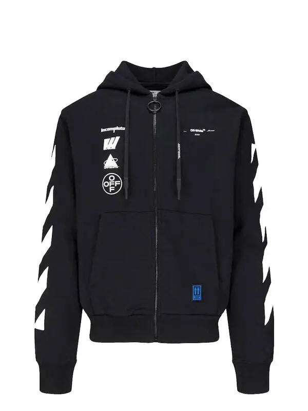Off-White Mariana De Silva Zipped Hoodie - Black