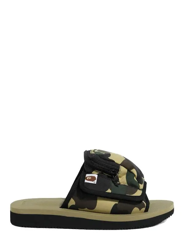 Suicoke Dao A Bathing Ape 1st Camoin - Green Camo/yellow