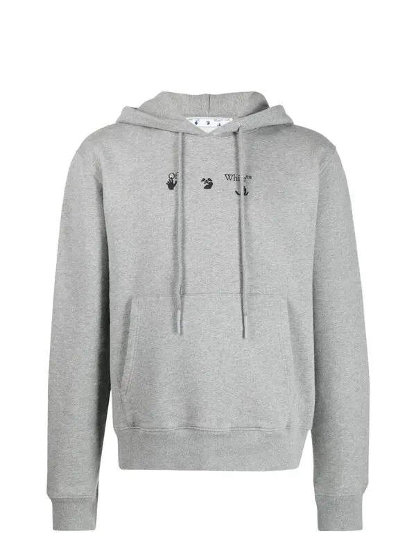 Off-White Marker Hoodie - Grey/blue