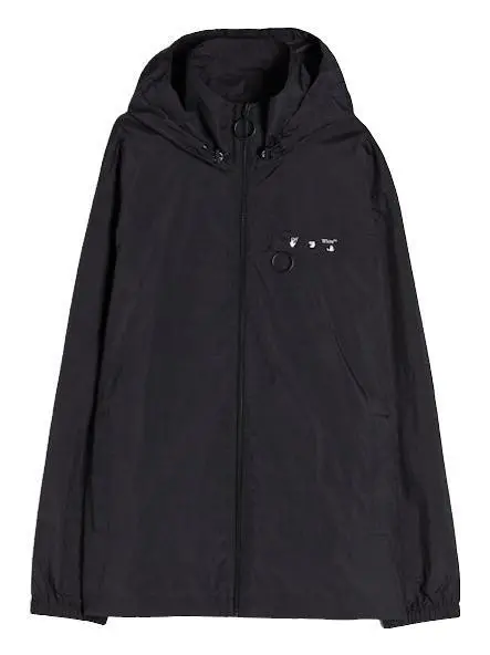 Off-White Logo Windbreaker - Black