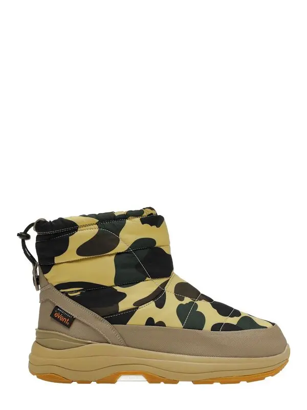 A BATHING APE Suicoke Bower Boots - Yellow Camo