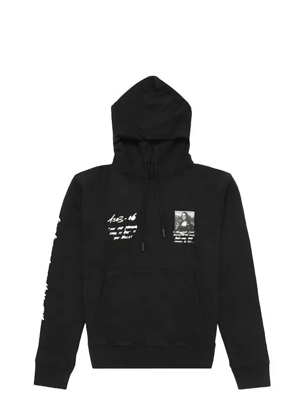 Off-White Graphic Print Hoodie - Black/white