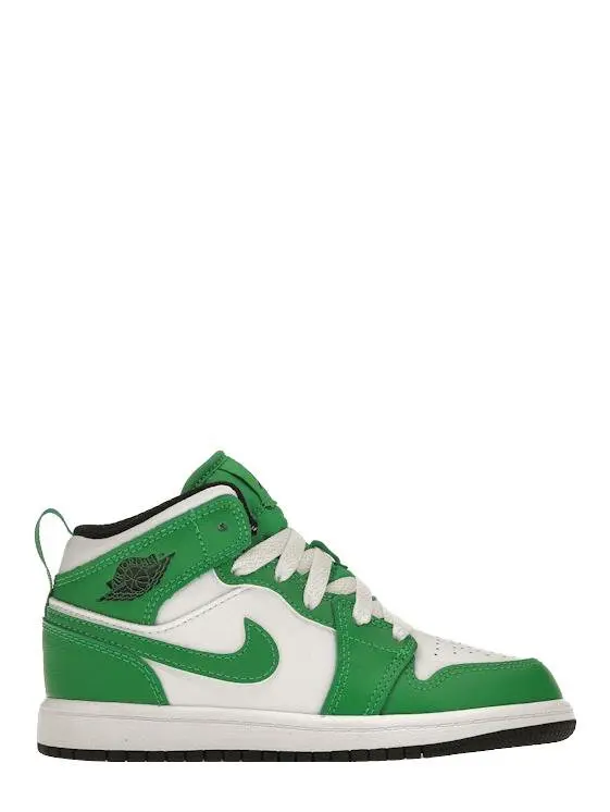 JORDAN 1 Mid - Lucky Green/black/white
